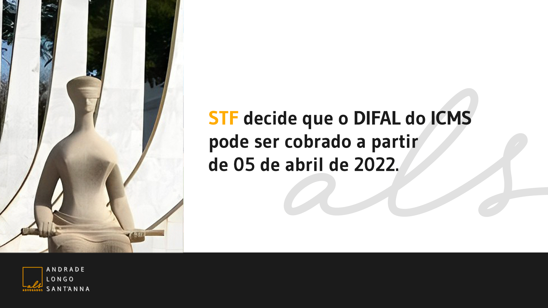 STF decide que o DIFAL do ICMS pode ser cobrado a partir de 05 de abril ...